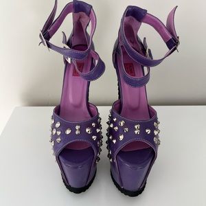 Tajna Shoes | Shoes | Tajna Purple Pencil High Heels Eu 4 | Poshmark
